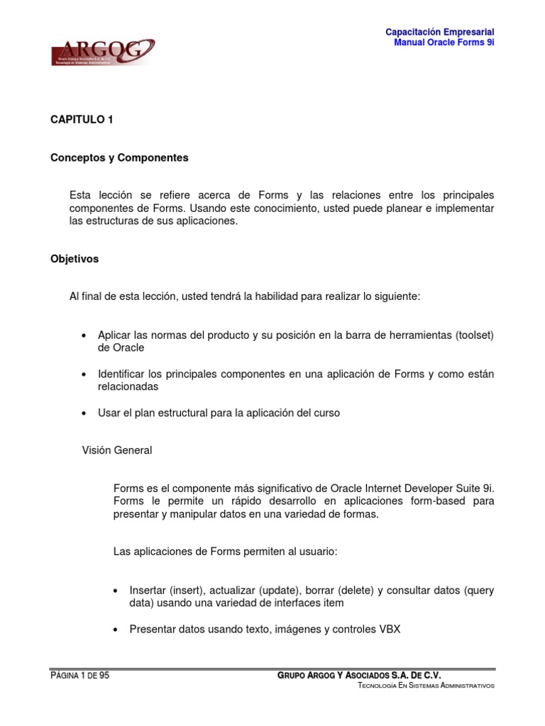 Curso Oracle Forms 9i | PDF | Pl / Sql | SQL