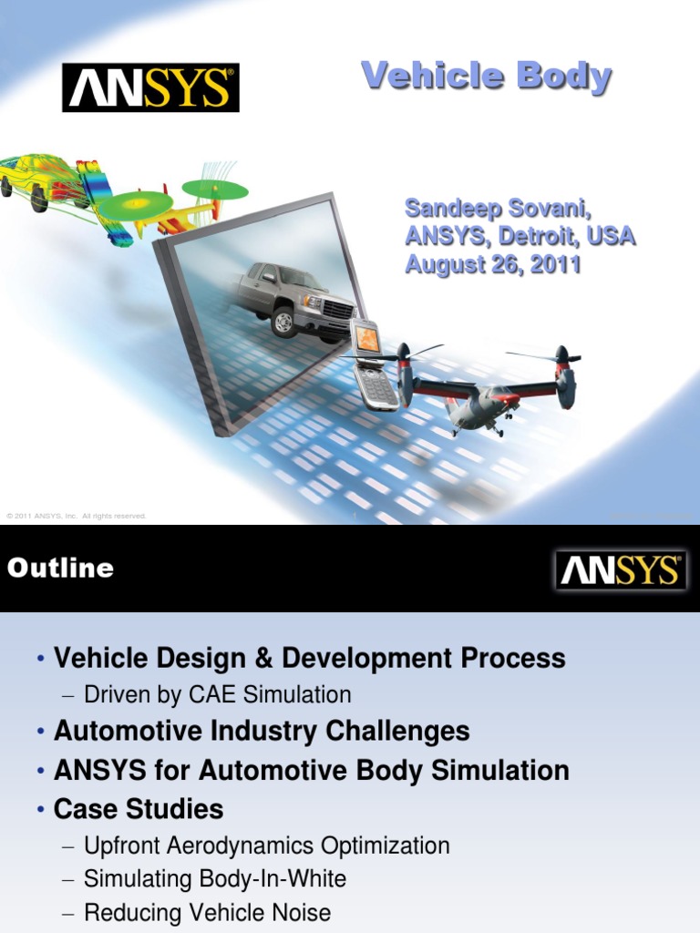 CAE in Automotive Body Final | PDF | Aerodynamics | Simulation