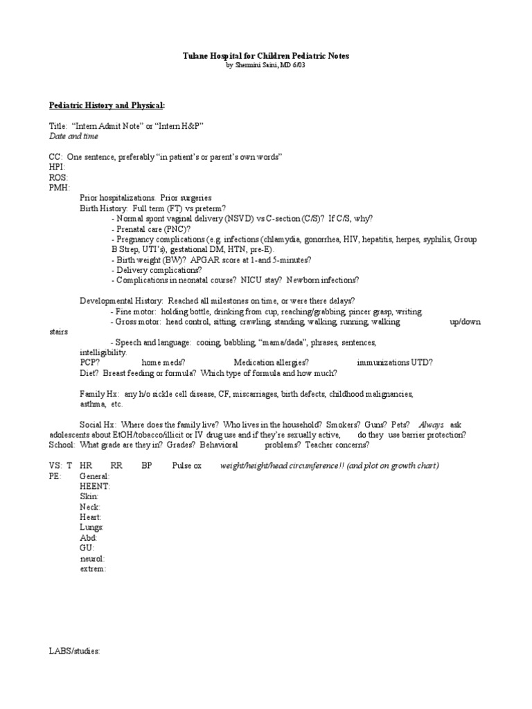 pediatrics-notes-soap-discharge-wellness-medical