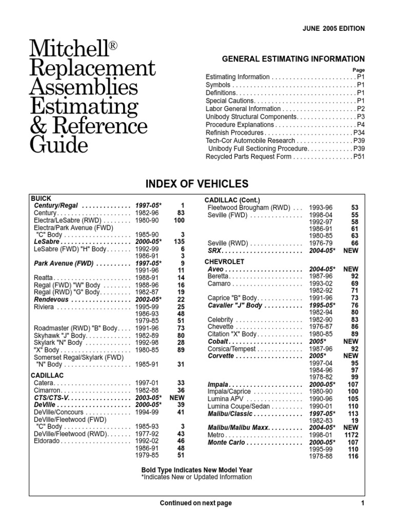 Mitchell Replacement Assemblies | PDF | Ford F Series | Dodge