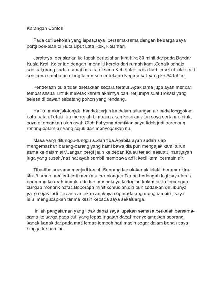 Contoh Karangan Pengalaman Menyertai Aktiviti Gotong Royong Di Sekolah ... Contoh Karangan Pengalaman Menyertai Aktiviti Gotong Royong Di Sekolah ...