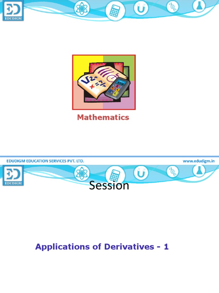 Application of Derivatives Class 12 Isc | PDF | Maxima And Minima ...