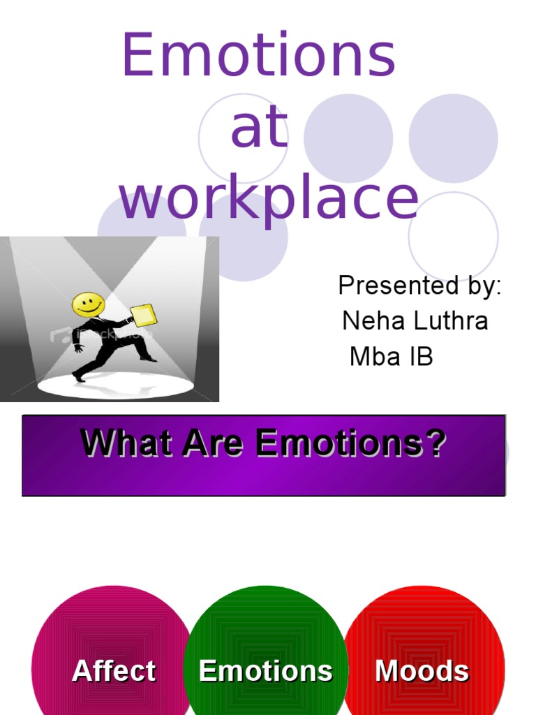 Emotions in the Workplace Explained | PDF