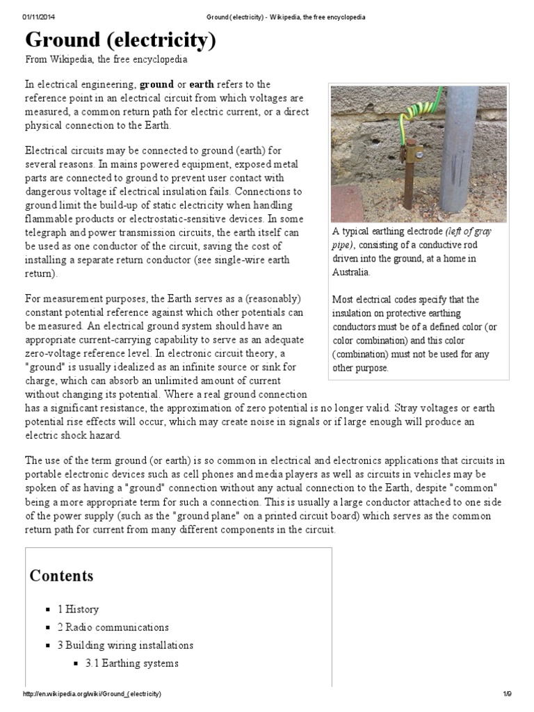 Electrical Grounding Pdf Pdf Engineering Manufactured Goods