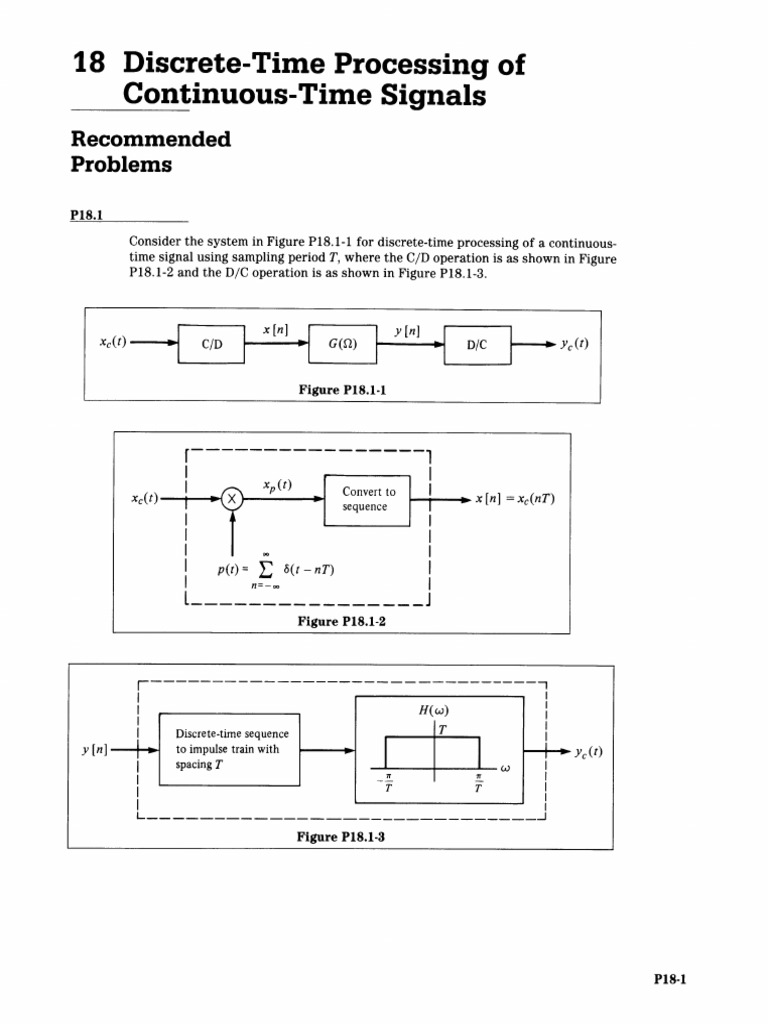 18-Discrete-Time Processing of Continuous-Time Signals | PDF | Sampling (Signal Processing ...