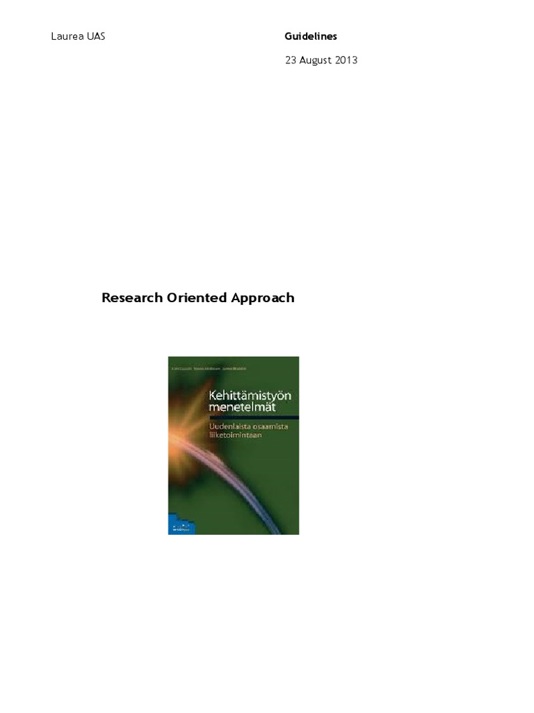 Research Oriented Approach | PDF | Qualitative Research | Quantitative ...