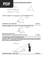 Circle Theorem Past Paper Questions | PDF | Circle | Angle