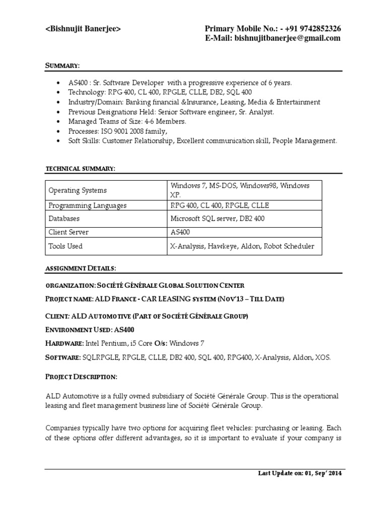 Bishnujit Banerjee (AS400) | PDF | Invoice | Ibm System I