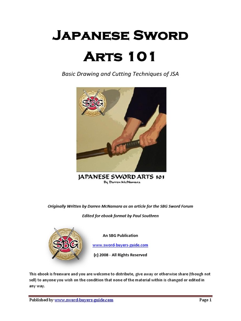 Japanese Sword Arts 101 | PDF | Sword
