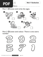 Kid's Box Starter Unit 1 Resources | PDF