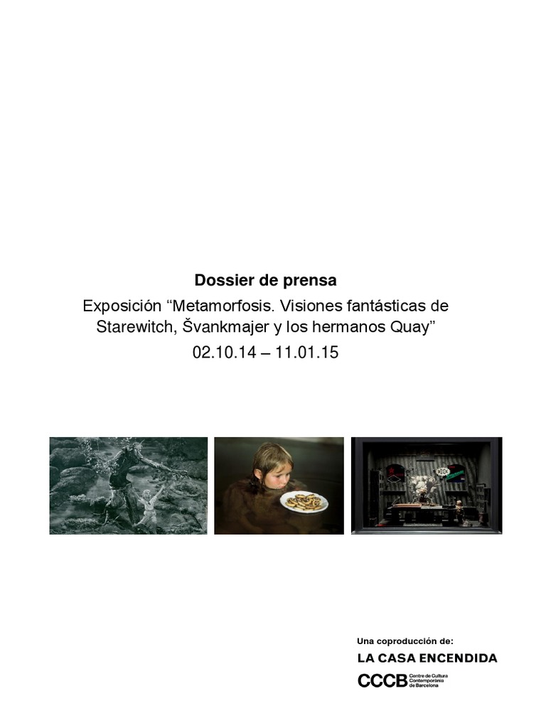 Metaformosis. Visiones Fantásticas de Starewitch, Švankmajer y Los ...