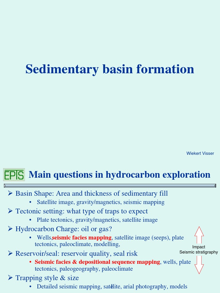 Sedimentary Basin Formation: Wiekert Visser | PDF | Sedimentary Basin ...