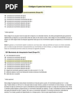 Codigos M | PDF | Corte | Control numerico