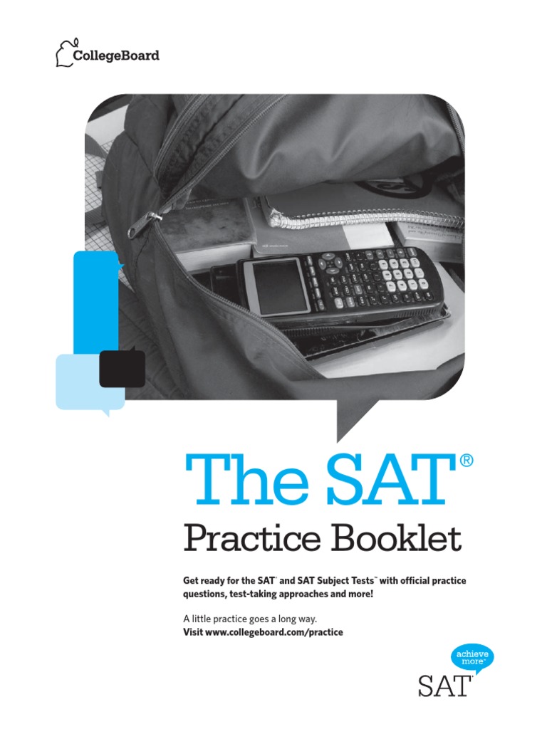Sat Practice Booklet | PDF | Sat | Question