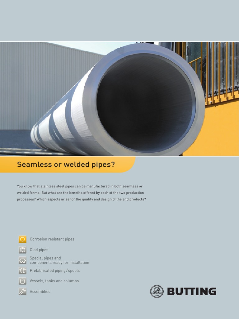 Butting Seamless or Welded | PDF | Structural Steel | Pipe (Fluid ...