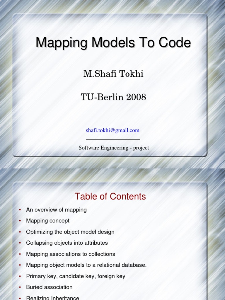 Mapping Models To Code Pdf Inheritance Object Oriented Programming 