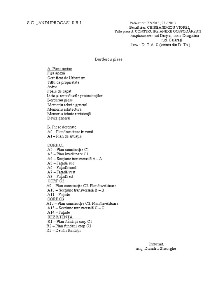 Chirea Simion BRD | PDF