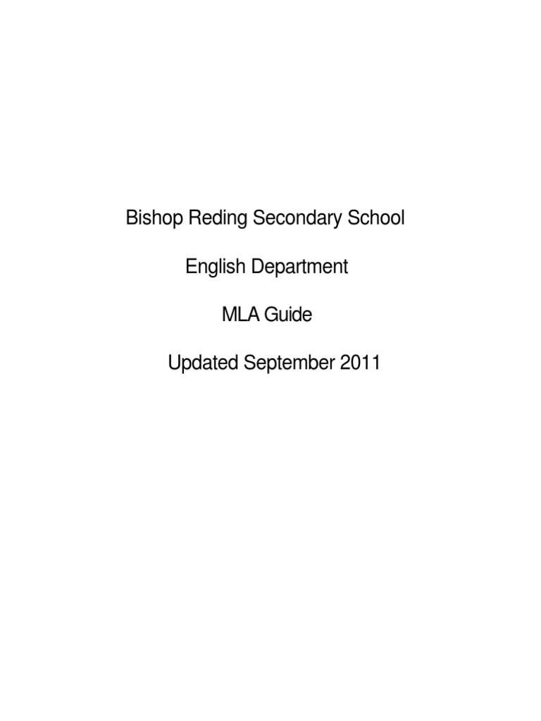 Mla Guide | PDF | Ellipsis | Bracket