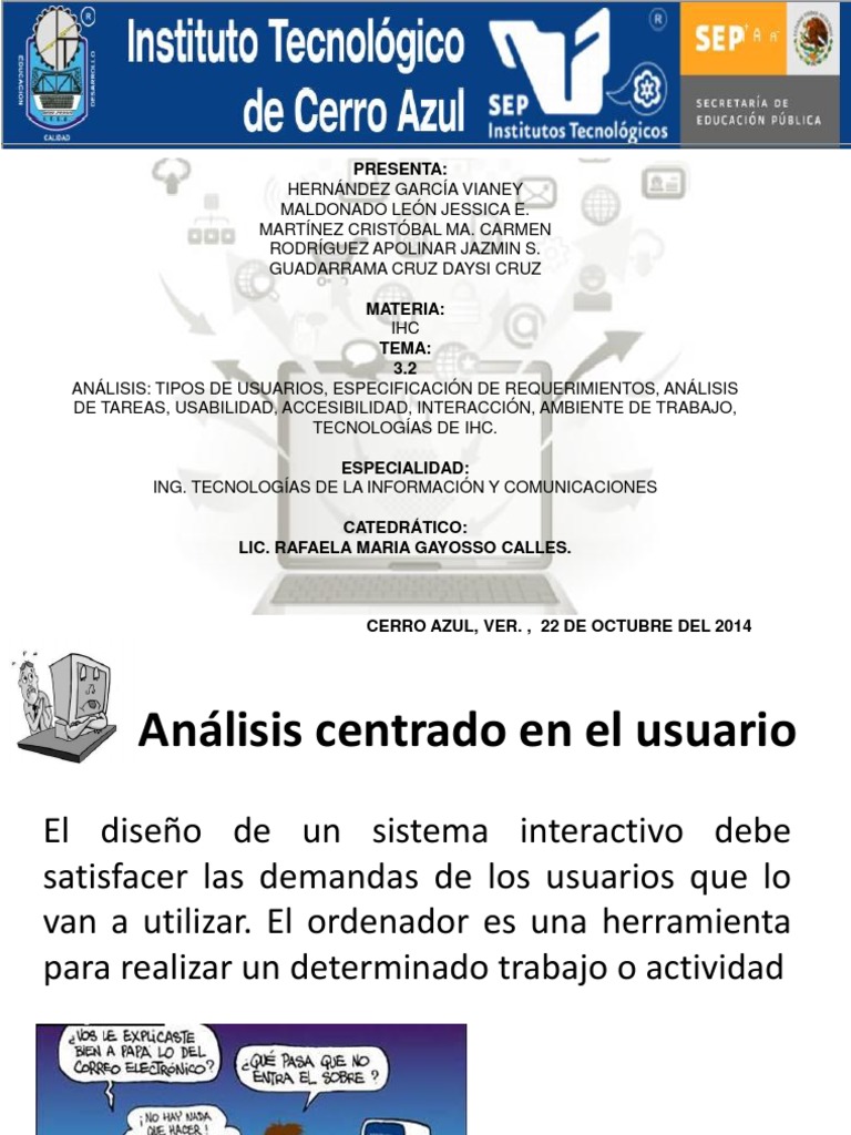 Unidad 3 IHC | PDF | Usuario (informática) | Usabilidad