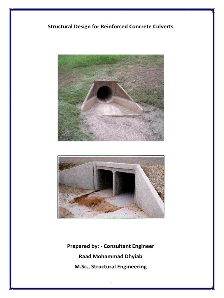 Structuran Design of Reinforced Concrete Culverts PDF | PDF | Strength ...