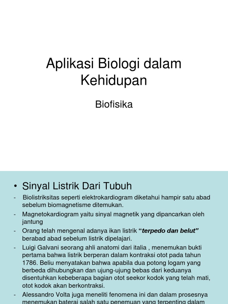 Materi Biofisika | PDF