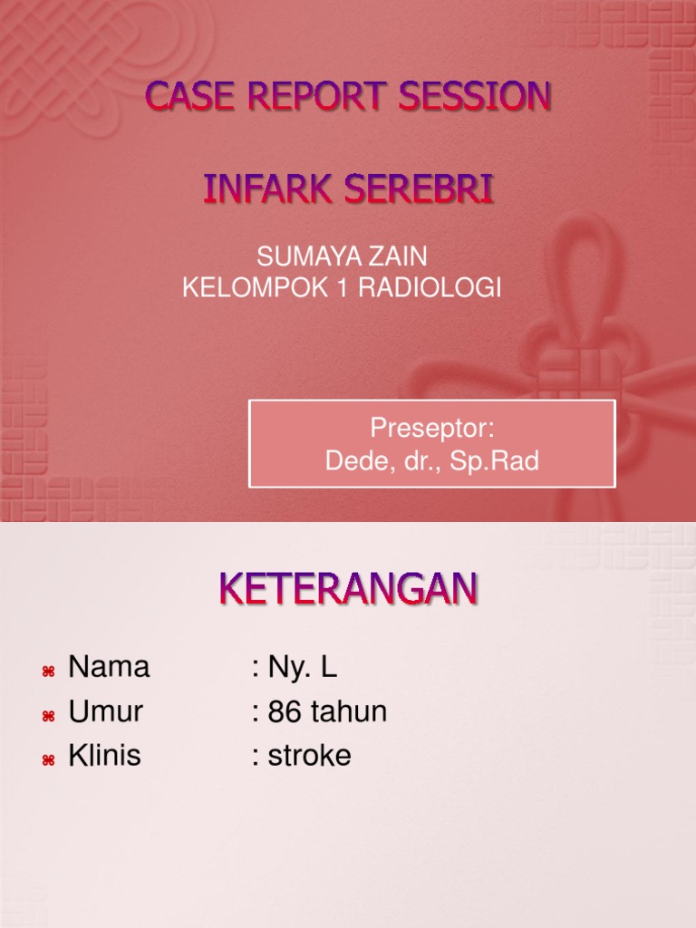 CT Scan Infark Serebri pada Lansia | PDF | Kesehatan Holistik
