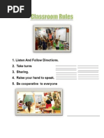 Grade Three Class Rules | PDF