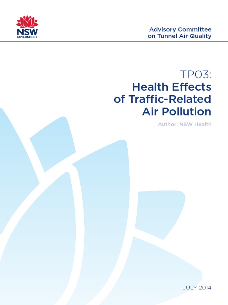 Road-Tunnels TP03 Health Effects of Traffic Related Air Pollution | PDF ...