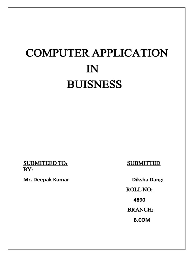 Computer Assignment | PDF | Input/Output | Integrated Circuit