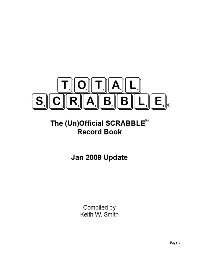 Total Scrabble | PDF | Hasbro | Gaming