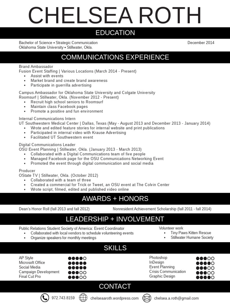 Chelsea Roth: Strategic Communication Profile | PDF | Social Media ...