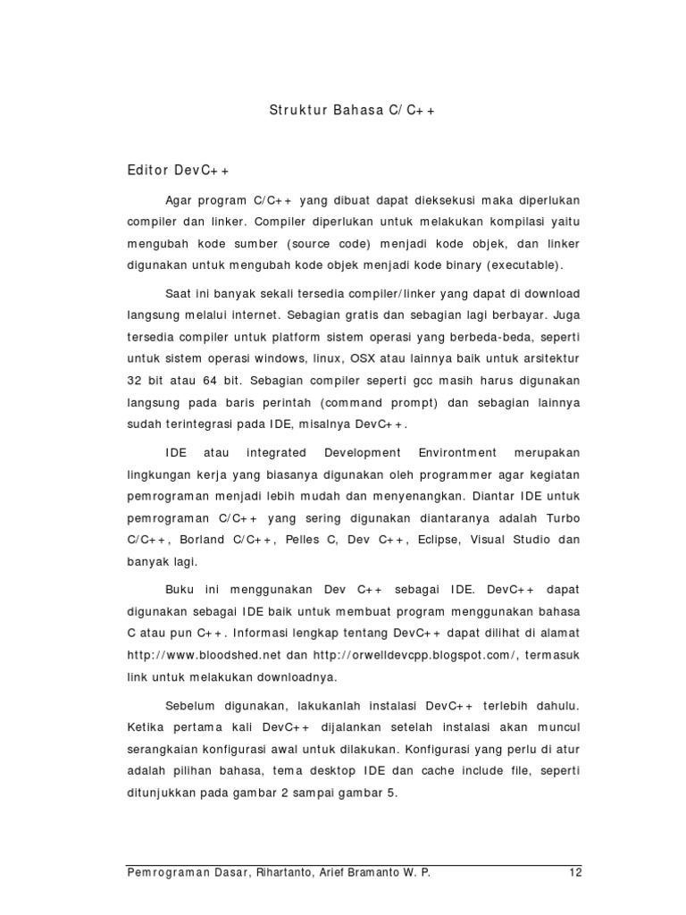 ch2 Mengenal Lingkungan DevC++ | PDF