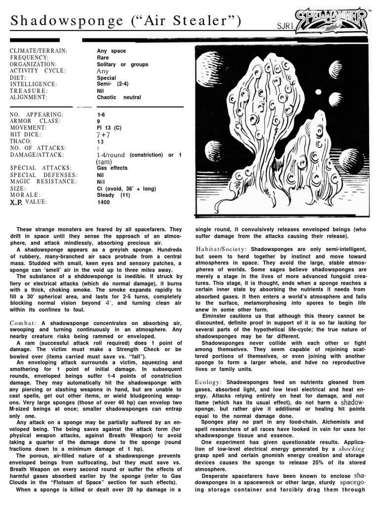 (AD&D 2nd Edition) Spelljammer - Monstrous Compendium - Volume IV | PDF ...