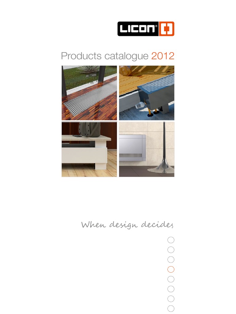 Licon Products Catalogue 2012 | PDF | Convection | Hvac