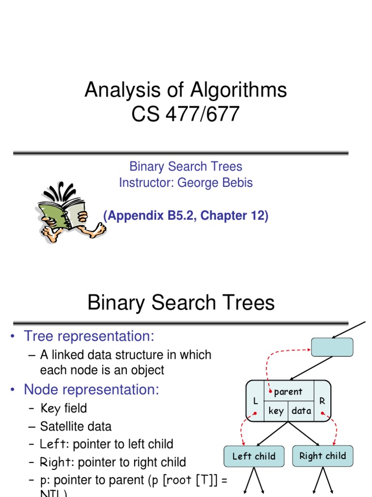 Binary Search Trees Pdf Areas Of Computer Science Algorithms And Data Structures