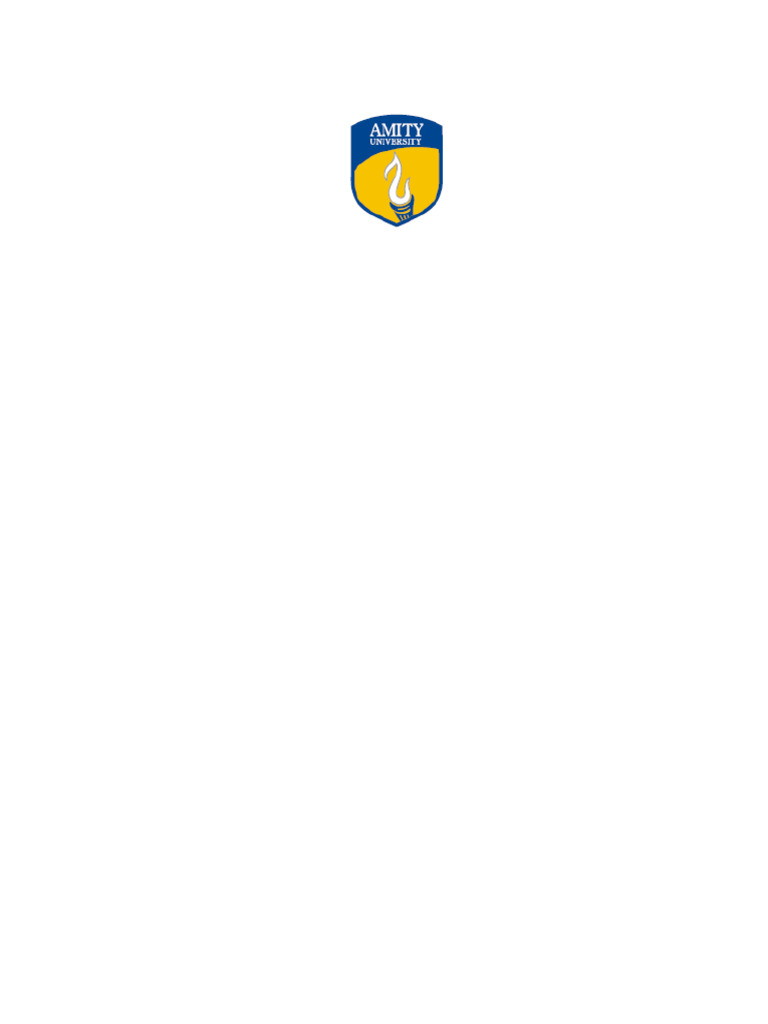 Minor Project Guidelines Amity University | PDF | Educational ...
