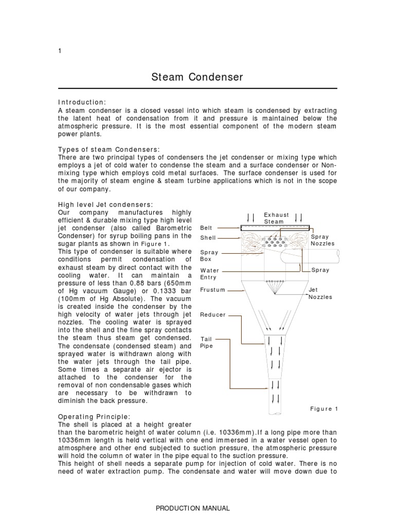 Barometric Condenser | PDF | Jet Engine | Steam