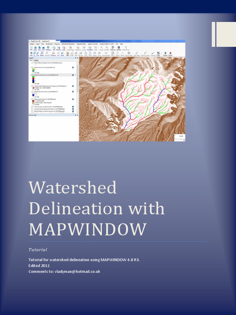 Mapwindow Watershed delineation | Esri | Arc Gis