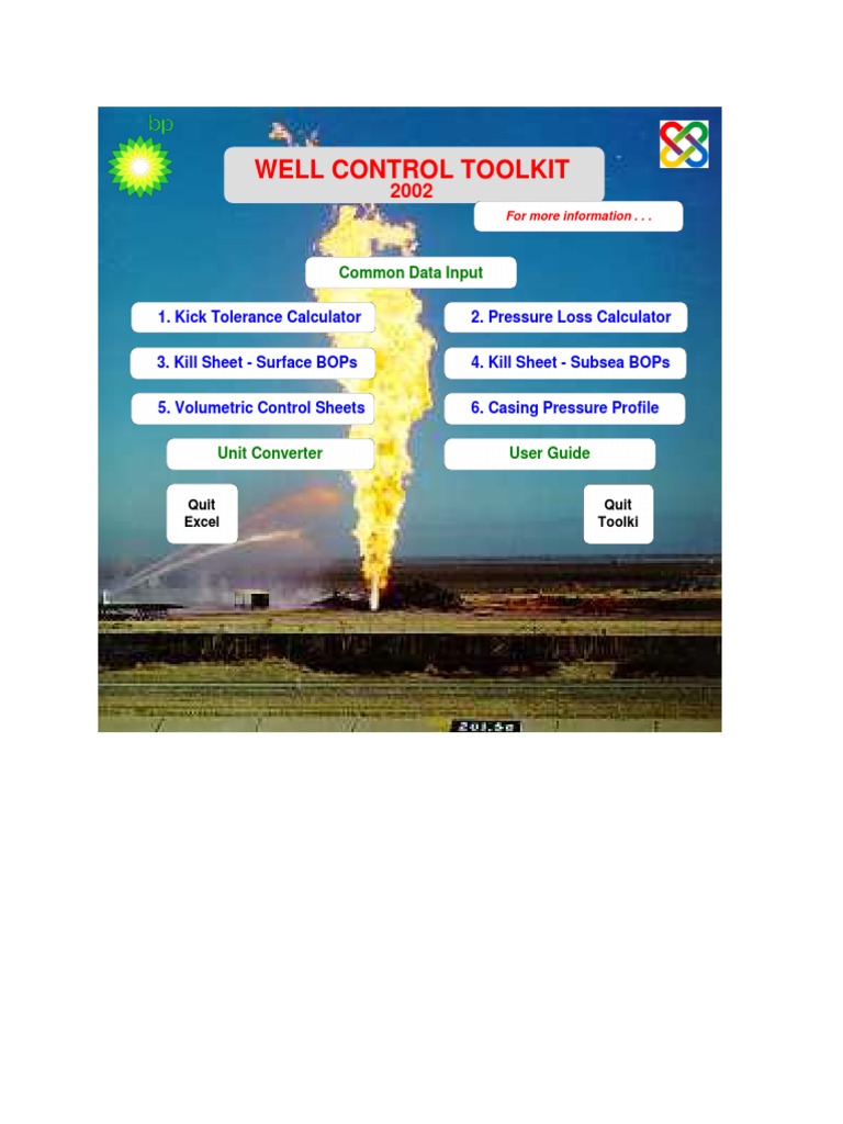 671 - BP Well Control Tool Kit 2002 | PDF | Drilling Rig | Casing ...