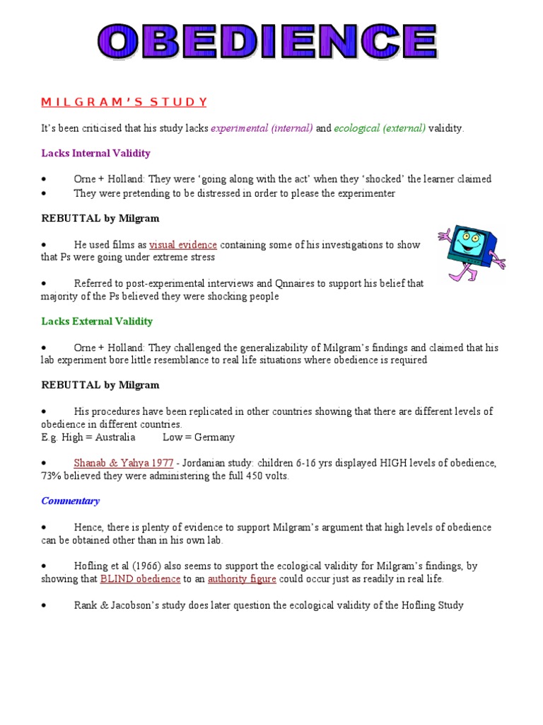 Milgram's Study | PDF | Obedience (Human Behavior) | Clinical Psychology