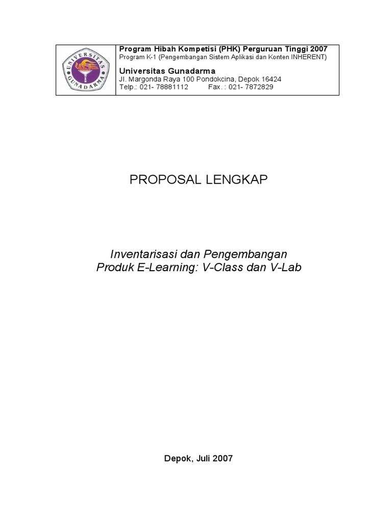 Proposal Lengkap | PDF