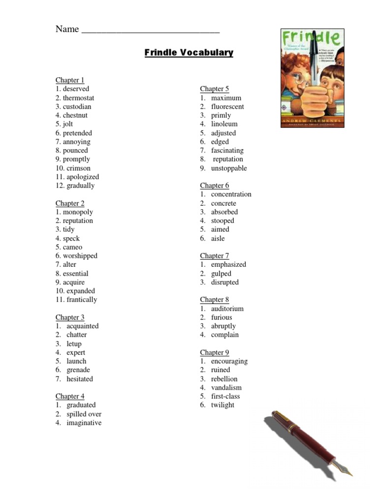 Frindle Voc | PDF | Home & Garden