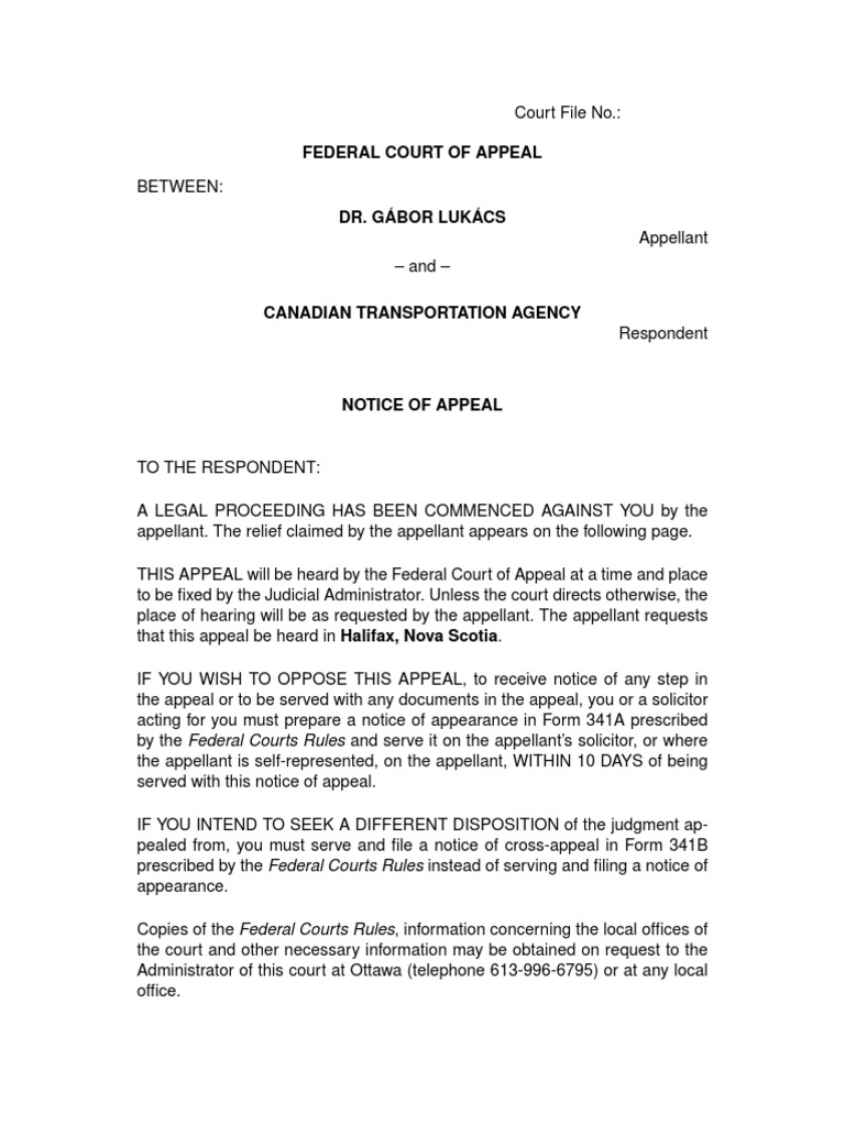 Notice of Appeal (August 1, 2014) | PDF | Federal Judiciary Of The ...