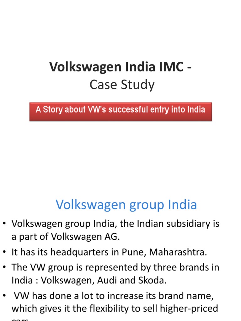 IMC - VW - A Case Study | PDF | Volkswagen | Luxury Vehicles