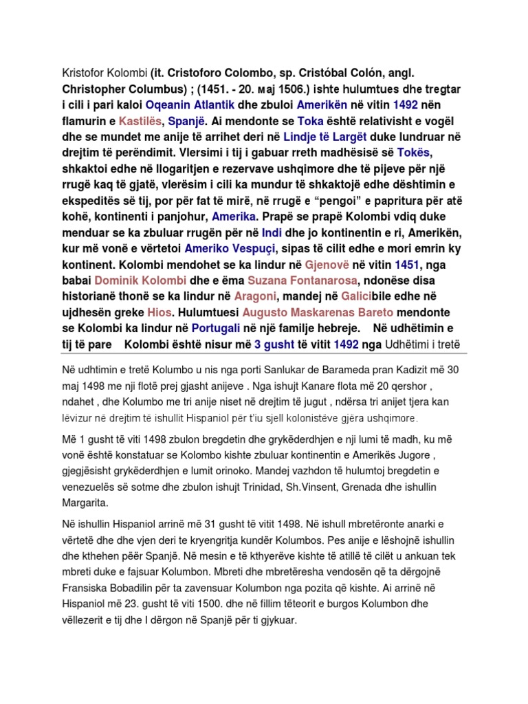 Kristofor Kolombi | PDF