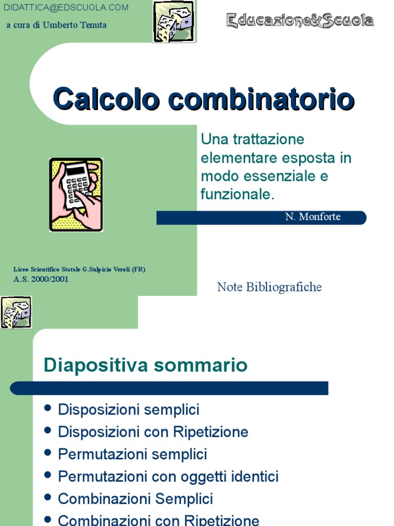 Calcolo Combinatorio | PDF