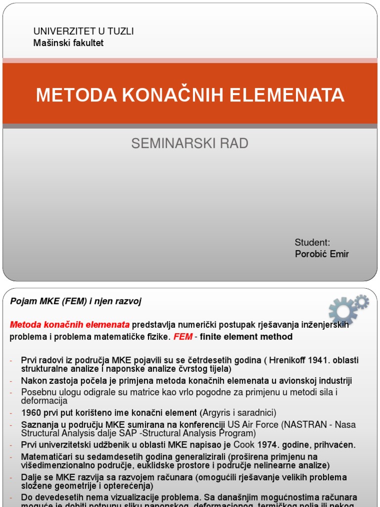 Metoda Konacnih Elemenata - v1 | PDF