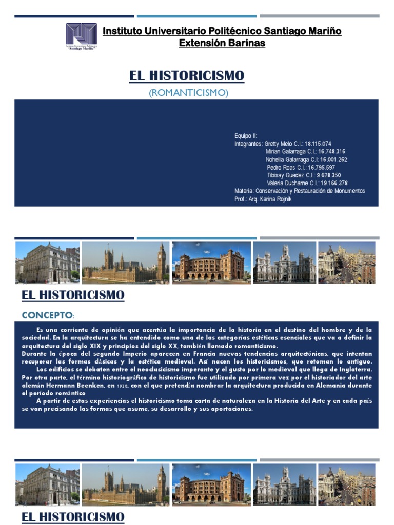 Historicismo | PDF | Estilo | Estilos arquitectonicos