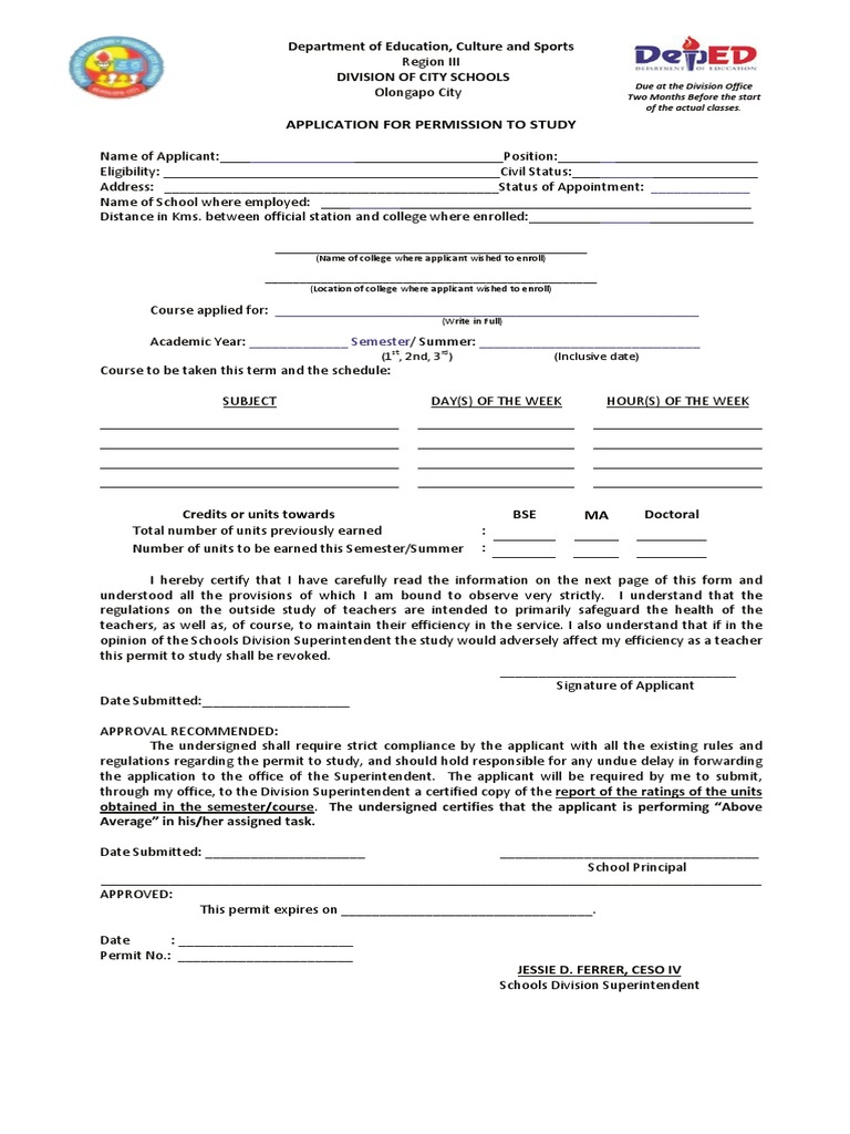 Study Permit | PDF