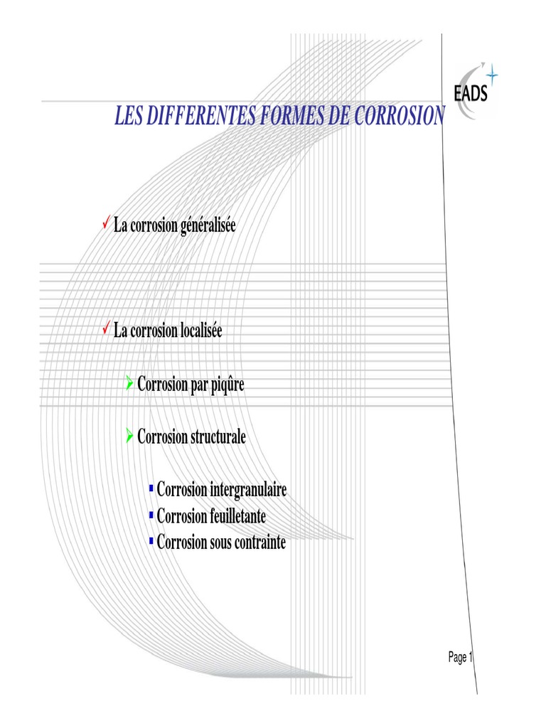 Les Differents Types de Corrosion | PDF | Corrosion | Acier inoxydable